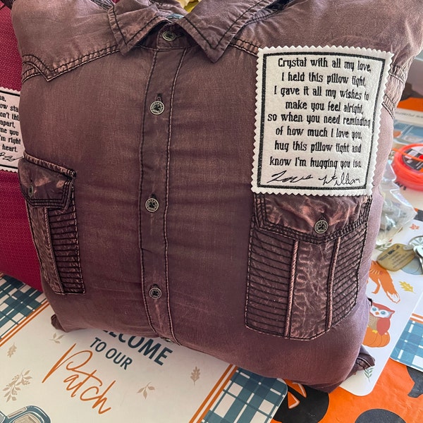 PATCH for Memory Pillow Custom Signature - Etsy