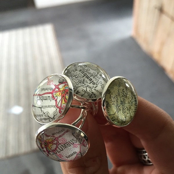 CUSTOM Map Necklace: Personalize With the Vintage Map Location of YOUR ...