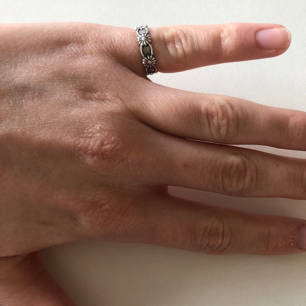 Midi Ring, Pinky Ring, Toe Ring in Sterling Silver Adjustable Toe Ring ...