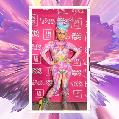 Pink Alien Costume for Women, Cyber Halloween Costume, Couple Halloween ...