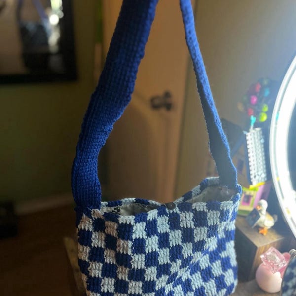 PDF Checkerboard Bag Crochet PATTERN - Etsy