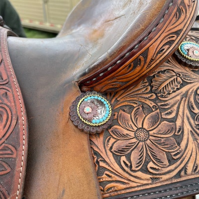 Saddle Concho Set, Saddle Conchos, Saddle Concho, Rhinestone Conchos ...