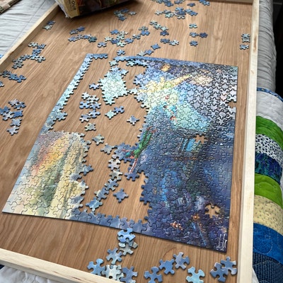 Puzzle Board With Cover, Puzzle Table, Jigsaw Puzzle Board, Puzzle ...