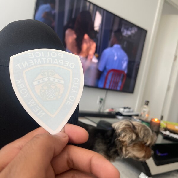 NYPD NYC (1) City of New York Police Department OFFICIAL (inside Window ...