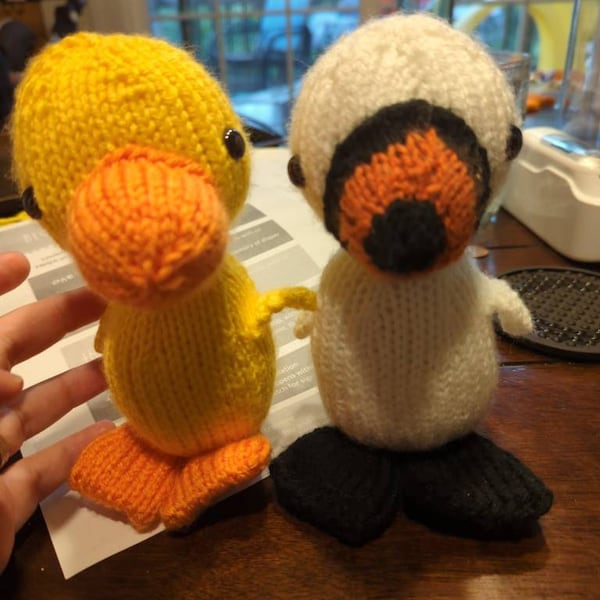 Knitted Goose Pattern PDF. DIY Amigurumi Toy Duck. - Etsy