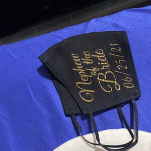 Bridal Party Face Masks Wedding Party Face Mask Wedding | Etsy