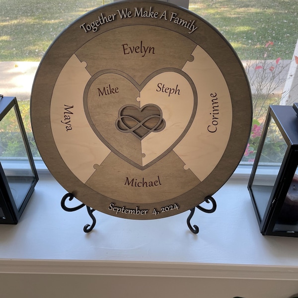 Unity Wedding Puzzle, Blended Family, Unity Alternative, Wedding ...