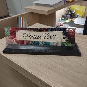 Desk Name Plate Office Supply Personalized Secretary Sign Gift | Etsy