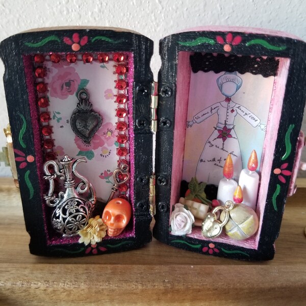 Love Box Shrine. Spell Box. Shadow Box. Mixed Media. Pagan Paganism ...