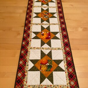 Quilted Table Topper Runner Floral Farmhouse Cottage Spring Summer ...