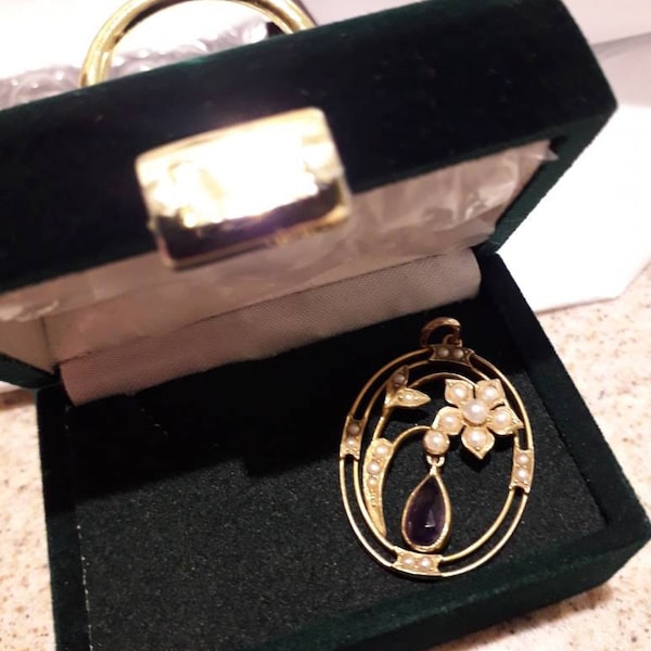 Fantastic Unusual Antique English Hallmarked 375 9ct Gold Engraved ...