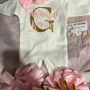 Baby Girl Outfit Coming Home Outfit Custom Handmade - Etsy