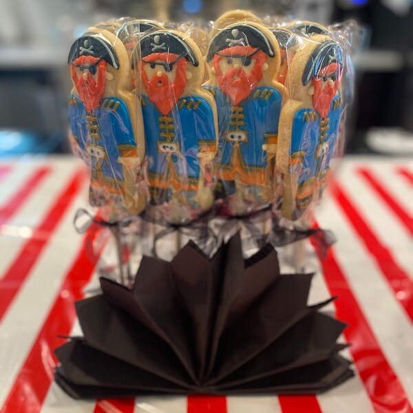 Pirate Cookies Cookie Pops 12 Cookies - Etsy