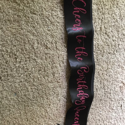 Custom Birthday Sash Personalized Birthday Sash 40 & Fabulous Sash ...