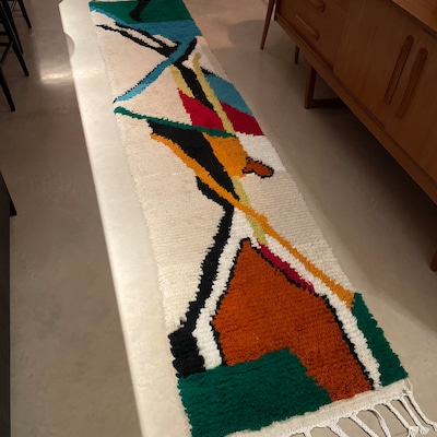 Green Runner Rugs-custom Runner Rug-handwoven Runner Rug-berber Green ...