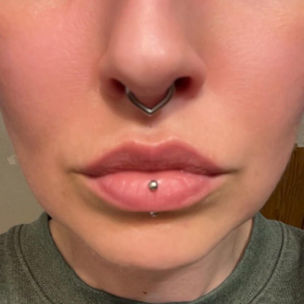 HALF GOLD / SILVER 4G, 5G, 6G, 7G, 8G, 10G, or 12G Anodized Astm F136 ...