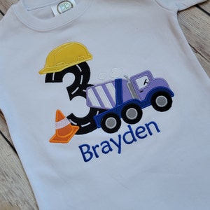 Construction Birthday Numbers. 4x4 5x7 Digital Applique Embroidery ...