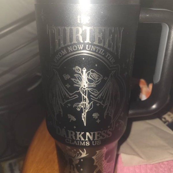 40 Oz the Thirteen TOG Tumbler With Handle, TOG Merch, Fireheart Gift ...