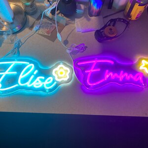 Neon Name Sign Custom Wall Decor, Neon Sign Light Teenage Boy Gifts ...
