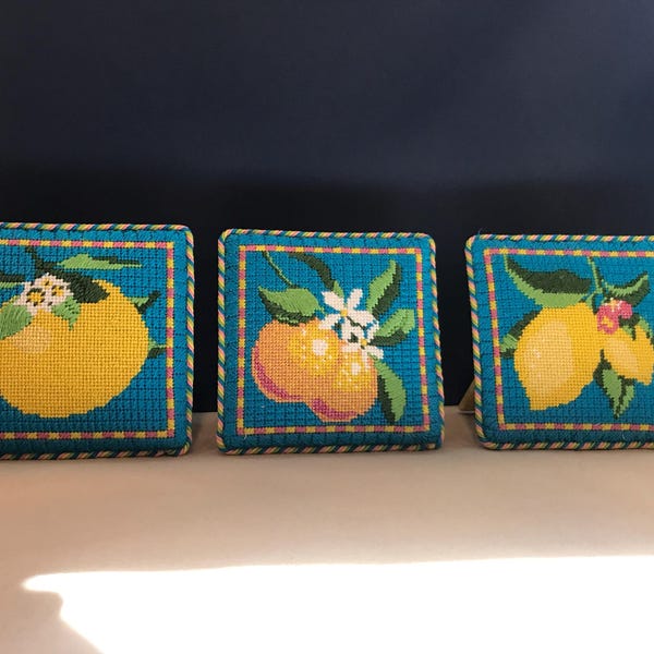 Easel Back Needlepoint Finishing Service: Flat Back, Puffy Front With ...