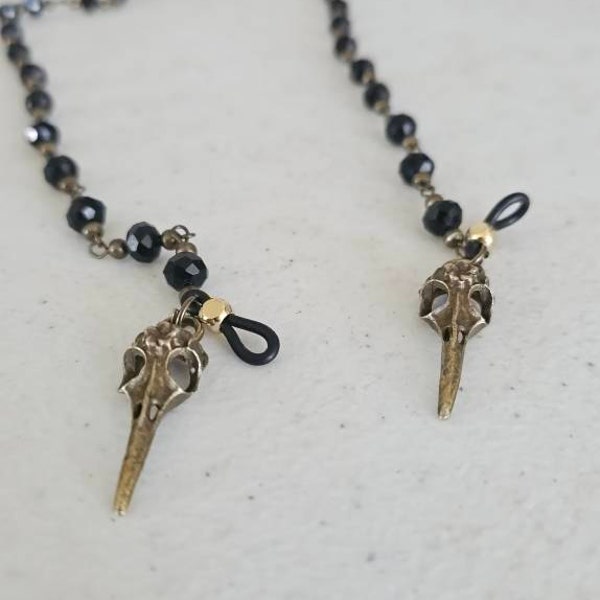 Gothic Ornate Raven Statement Glasses Chain for Sunglasses Eyeglass ...