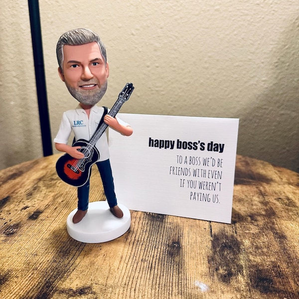 Custom Bobbleheads for Man,personalized Guitar Bobblehead, Unique ...