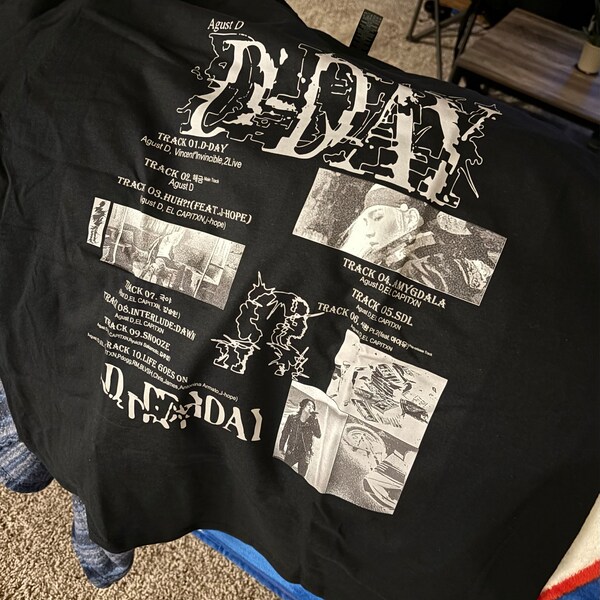 Agust D T-shirt , D Day Album Tracklist Shirt, Agust D World Tour Shirt ...