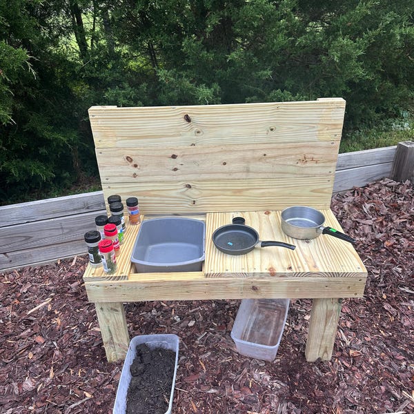 Mud Kitchen Digital Plans Build Your Own Mud Kitchen DIY Mud Kitchen ...