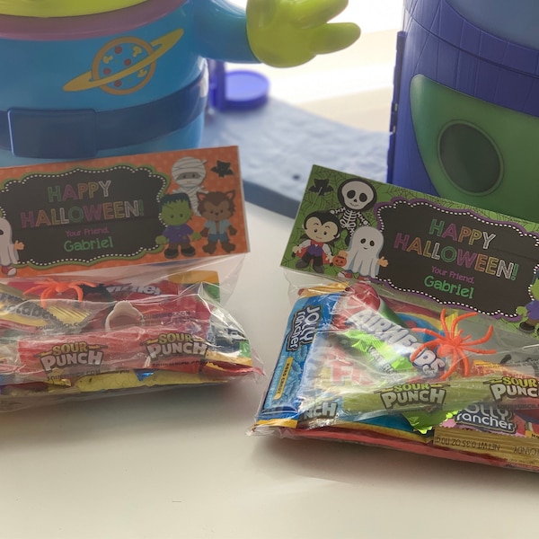 Halloween Treat Bag Toppers PRINTABLE Halloween Birthday Party Favors ...