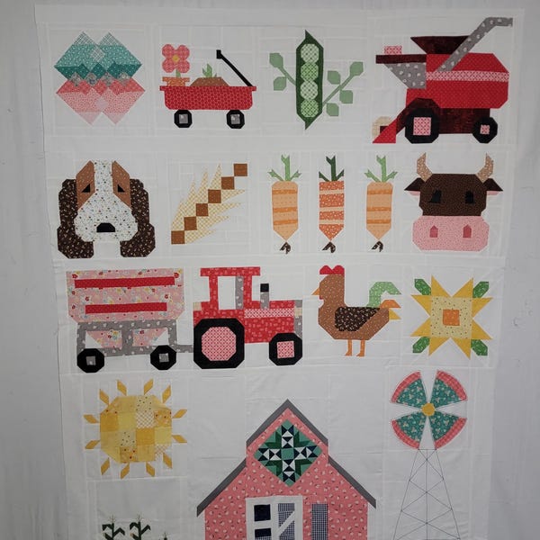 Chef Baker Cook Boy Quilt Block PDF Pattern Instructions for 6 Inch, 9 ...