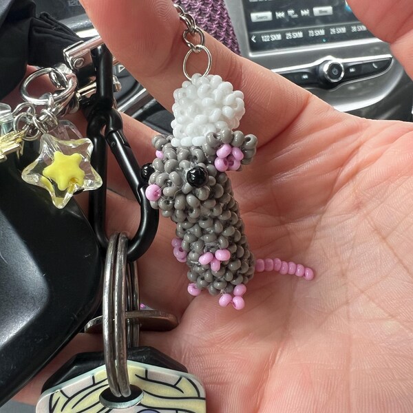 Beaded Cow Keychain/amigurumi - Etsy