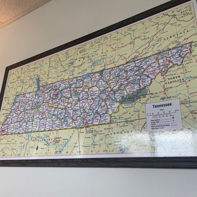 Mississippi State Wall Map Large Print Poster - Etsy