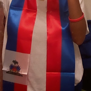 Haiti Graduation Stole Haitian Flag Sash - Etsy