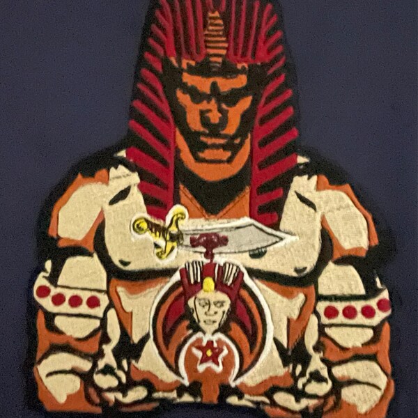Pharaoh and Shrine Emblem- Embroidery Design - 4x4, 6x6, 7x8, 9x10 ...