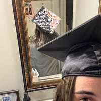 My Story His Glory Graduation Cap Topper, Cassandra Floral Design Grad ...