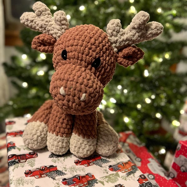 Crochet Moose Amigurumi Pattern | Moose Crochet Pattern | Woodland ...