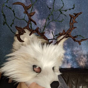 Children's Faux Fox Fur Mask handmade | Etsy