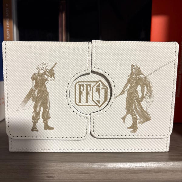 Customized Engraved White Final Fantasy FF, MTG 300+ Card Box ...