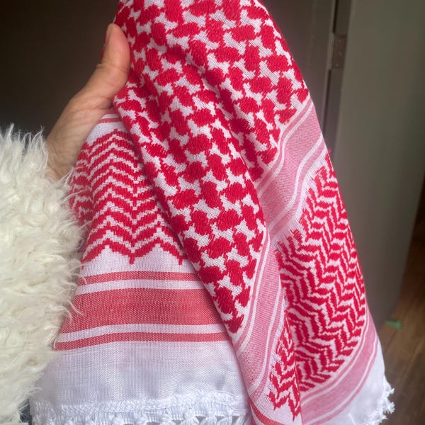 Original Kufiya From Palestine Colored Kuffeyeh, Kufiya, Hatta Handmade ...