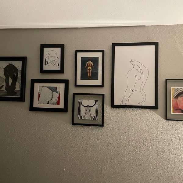 Poster "the Beach", Vintage Muscular Male Body Art, Muscle Men Printed ...