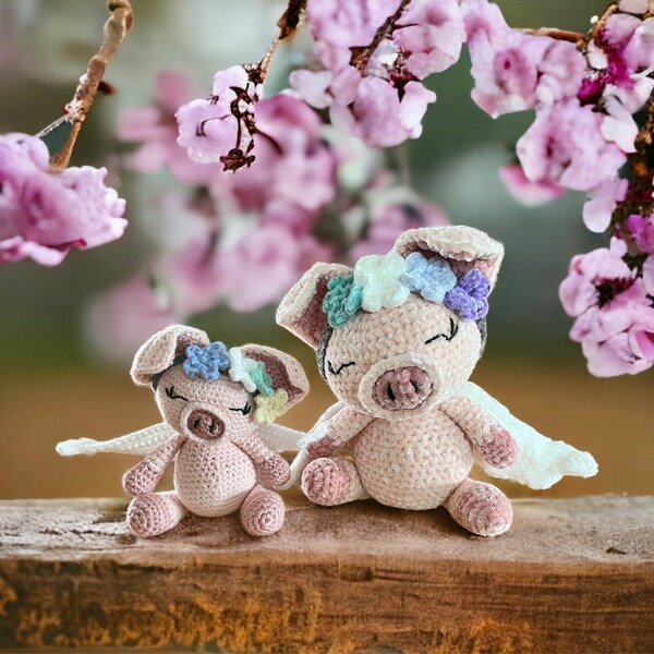 Amigurumi Crochet Pattern - Pippa the Pig Angel (ENGLISH ONLY) - Etsy UK
