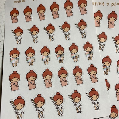 Utility Bills Printable Doodle Icon Stickers Digital Planner Sticker ...