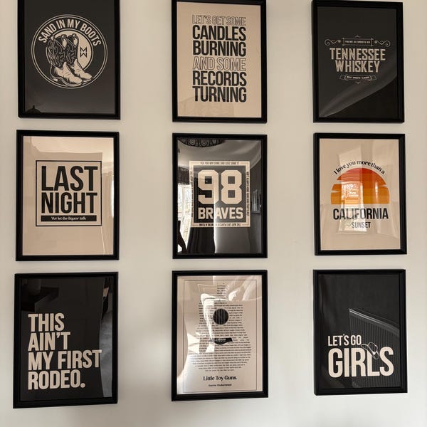 Custom Song Lyric Print | Music Poster | Wall Art | A5 A4 A3 ...