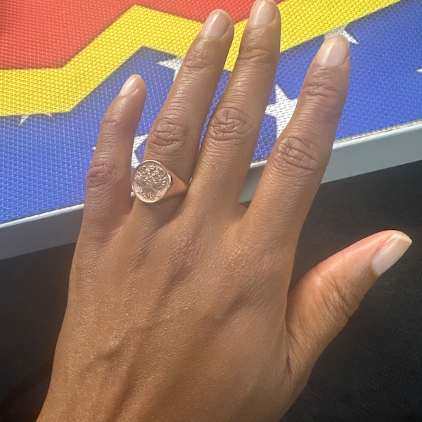 Gold Chi Rho Signet Ring, Christogram Signet Ring, Roman Catholic ...