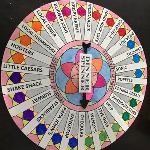 Custom/personalized Restaurant Dinner Spinner Choose Your Favorite ...
