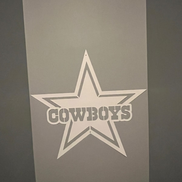 Cowboys Metal Sign | Custom Star Cowboys Sign | Texas Ranch House Decor ...