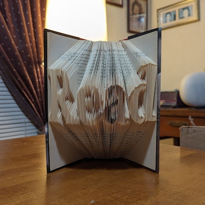 READ Book Folding Pattern 195 Folds 390 Numbered Pages. PDF Digital ...