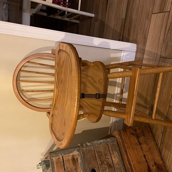 Amish Made Rocking Horse SOLID OAK Two Sizes for Toddlers and Above ...