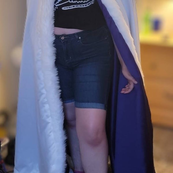 Winter Queen Bridal Cape Pageant Train Extra-long 55"/100" Ivory ...