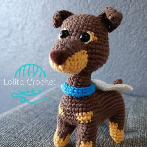 Amigurumi Crochet Dog Pattern PDF. Zeus the Doberman. Puppy Dog Crochet ...